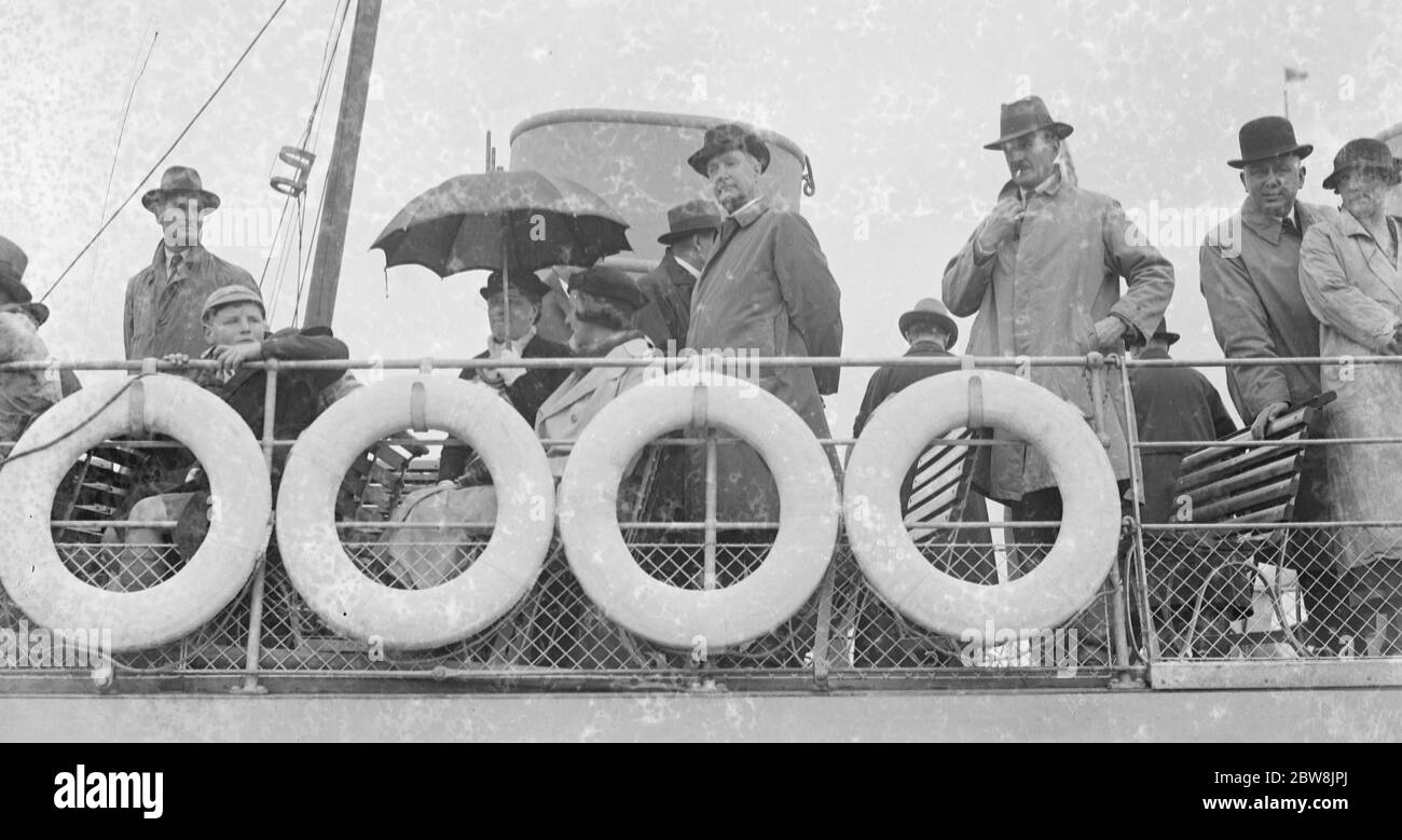 Bishop of Rochester ( Martin Linton Smith ) on a boat . 1935 Stock ...