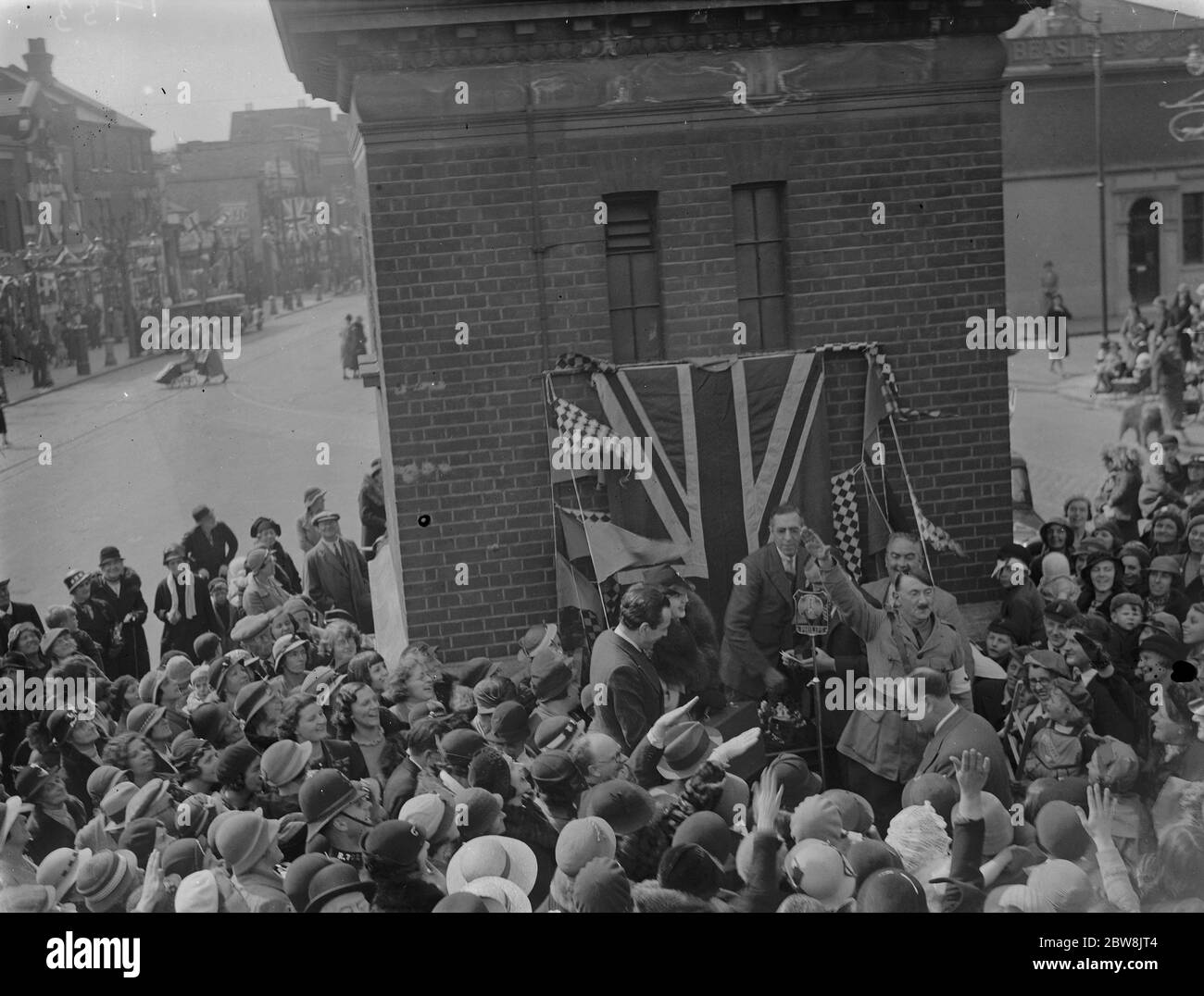 A local poses as Hitler . 1935 Stock Photo - Alamy