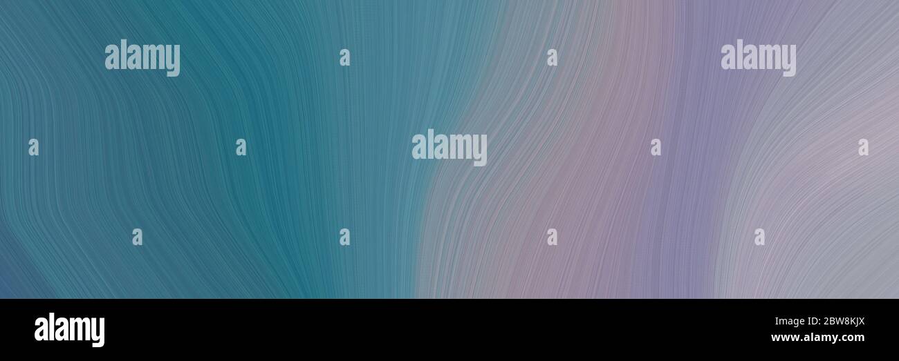 abstract modern horizontal header with teal blue, light slate gray and ...