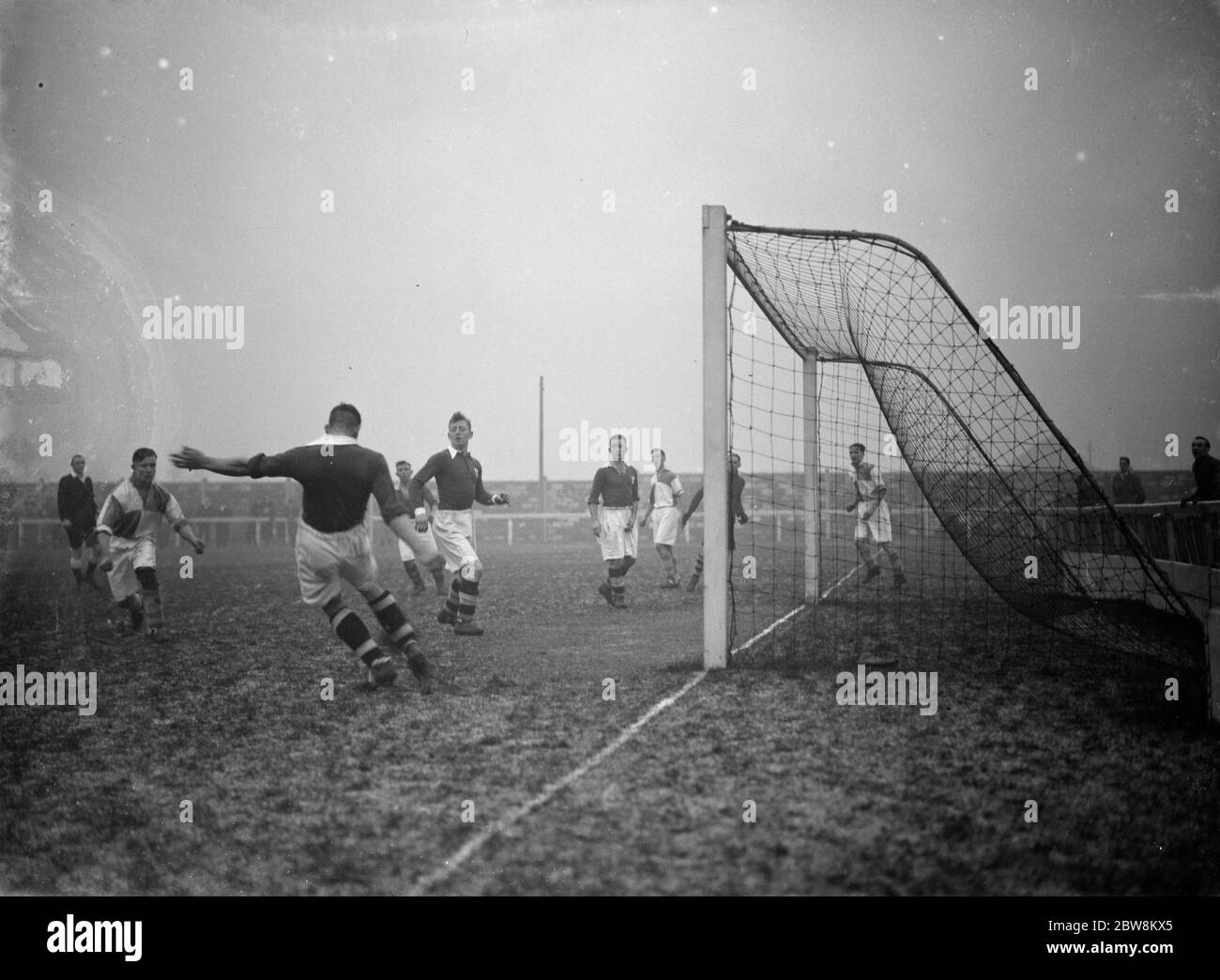 Erith and Belvedere football club versus LPM . The ball is cleared from ...
