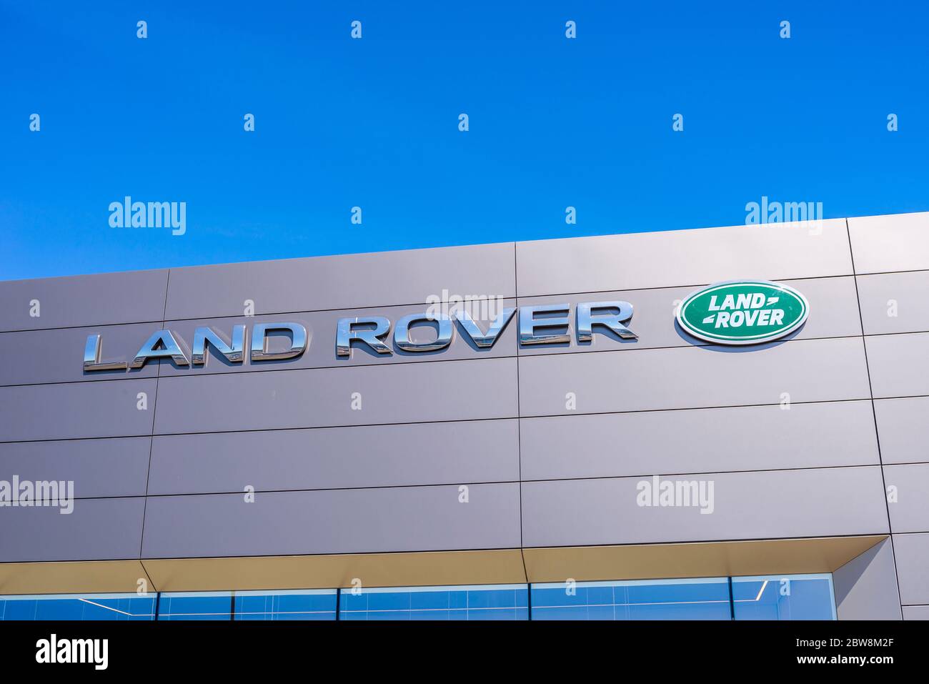 Jaguar Land Rover car dealership in Southend on Sea, Essex, UK. High ...