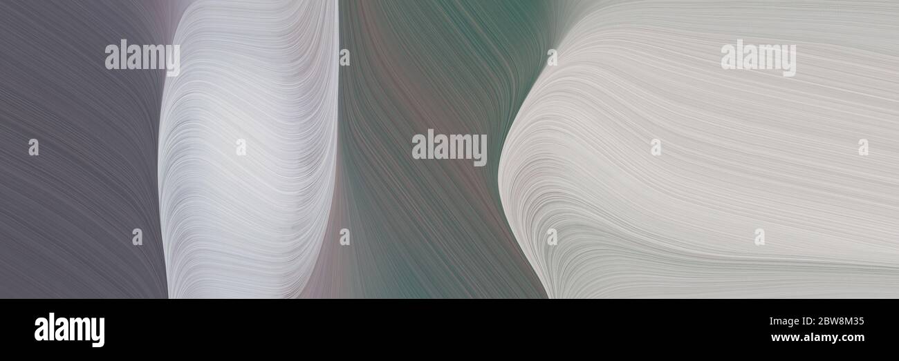 abstract modern designed horizontal banner with silver, dim gray and ...
