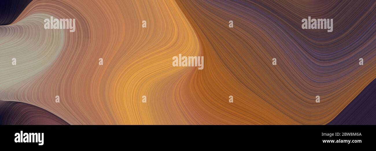 abstract moving banner with pastel brown, very dark blue and peru ...