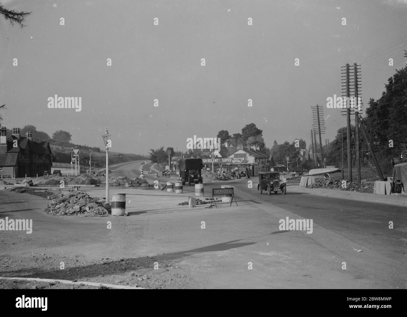 Traffic improvements under construction at Green Street , Green Cross ...