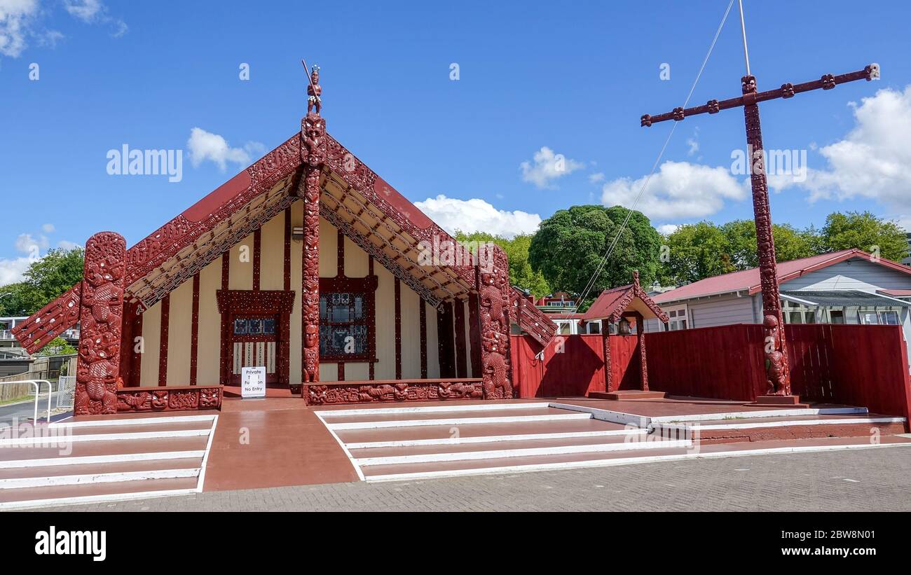 Maori village of ohinemutu hi-res stock photography and images - Alamy