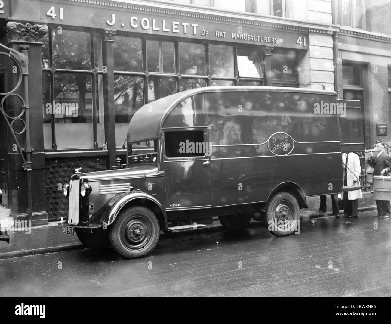 A bedford outside the front of J Collett Ltd hat manufacturers is ...