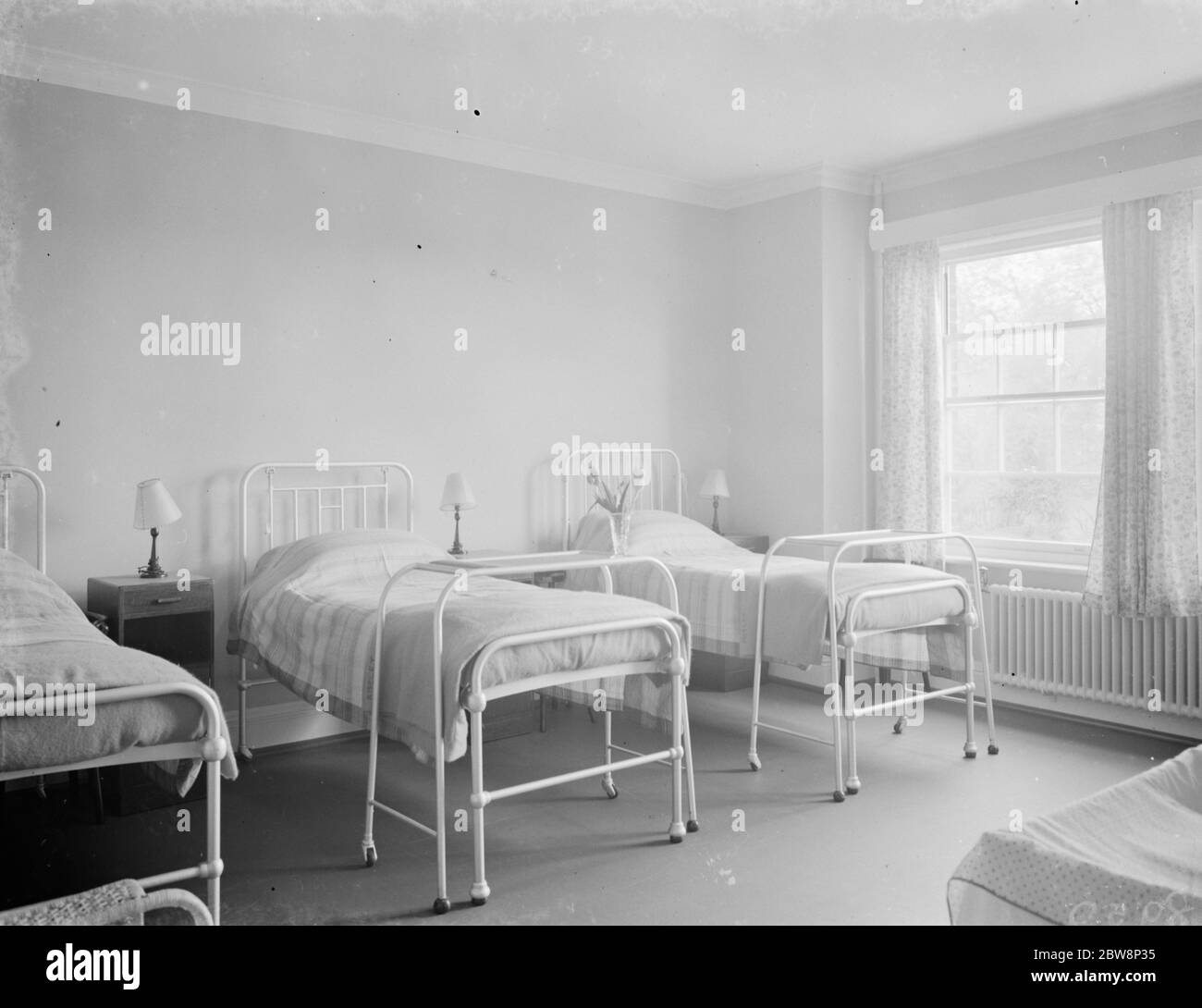 Riseley maternity home in Horton Kirby . The interior of the wards ...