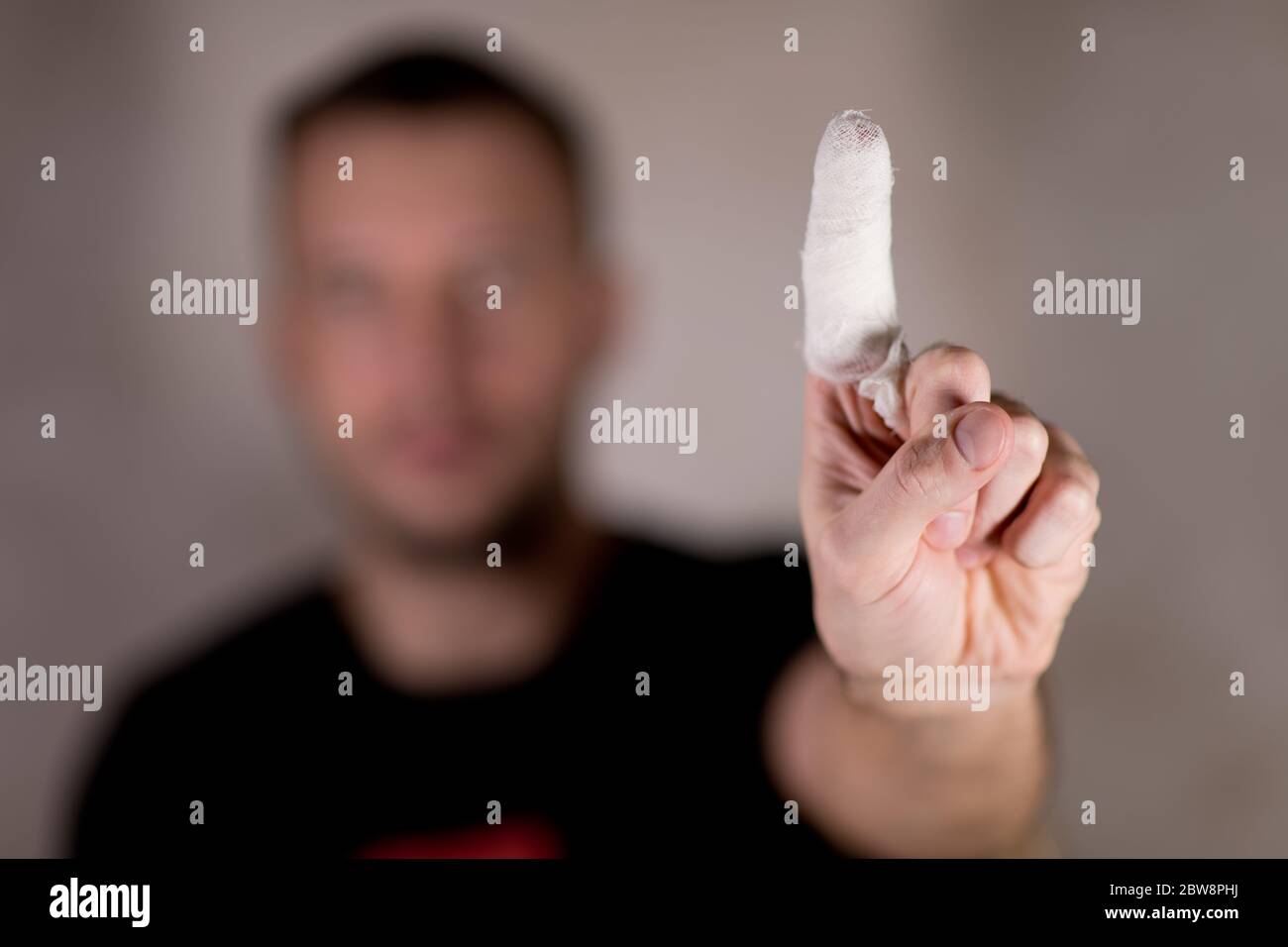 Gesture And Bandage High Resolution Stock Photography and Images - Alamy