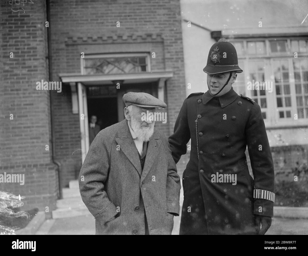 Mr Jackson leaving the polling booth after voting and receiving a ...