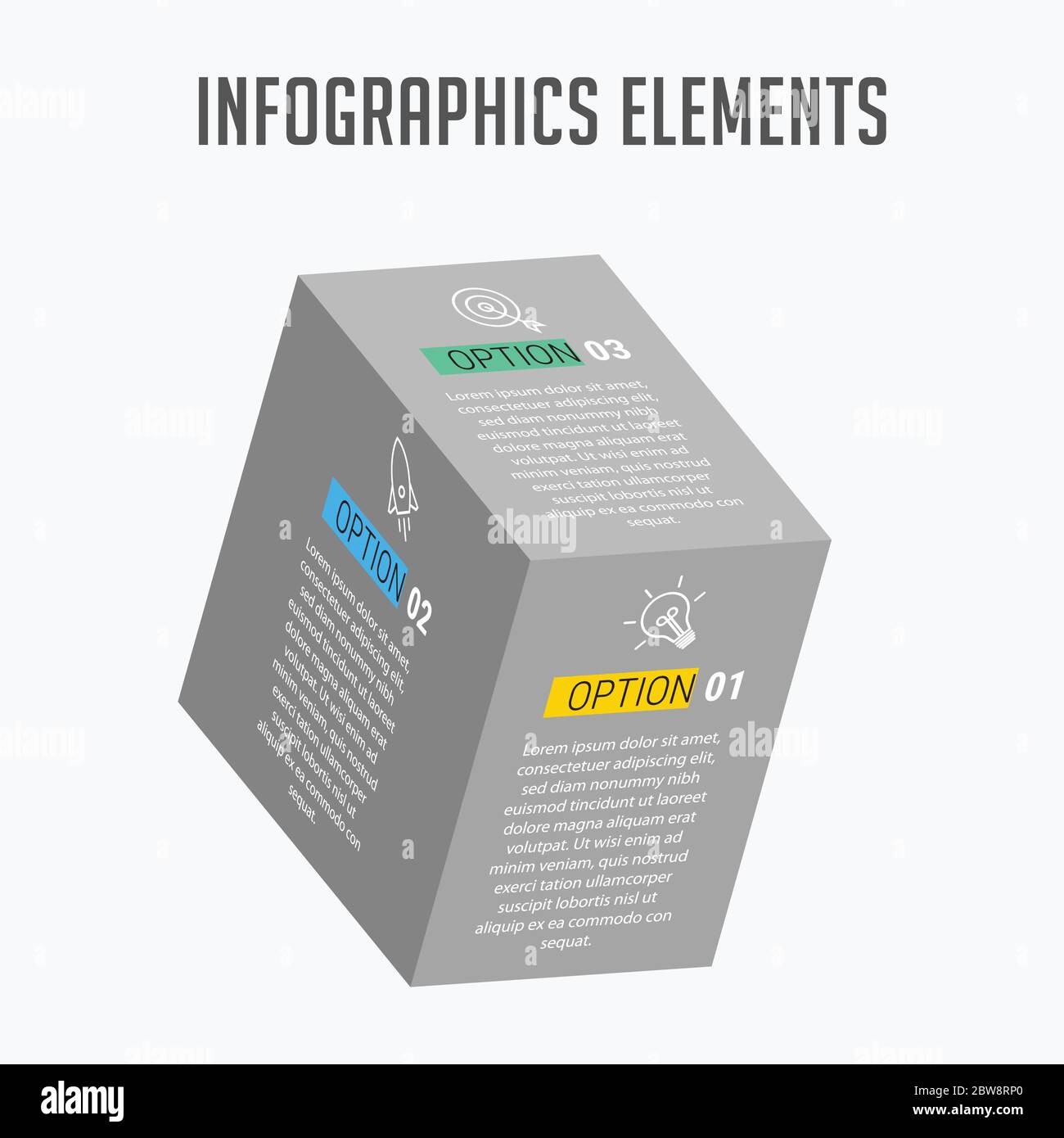 Illustration of Modern Business colorful infographic with title ...
