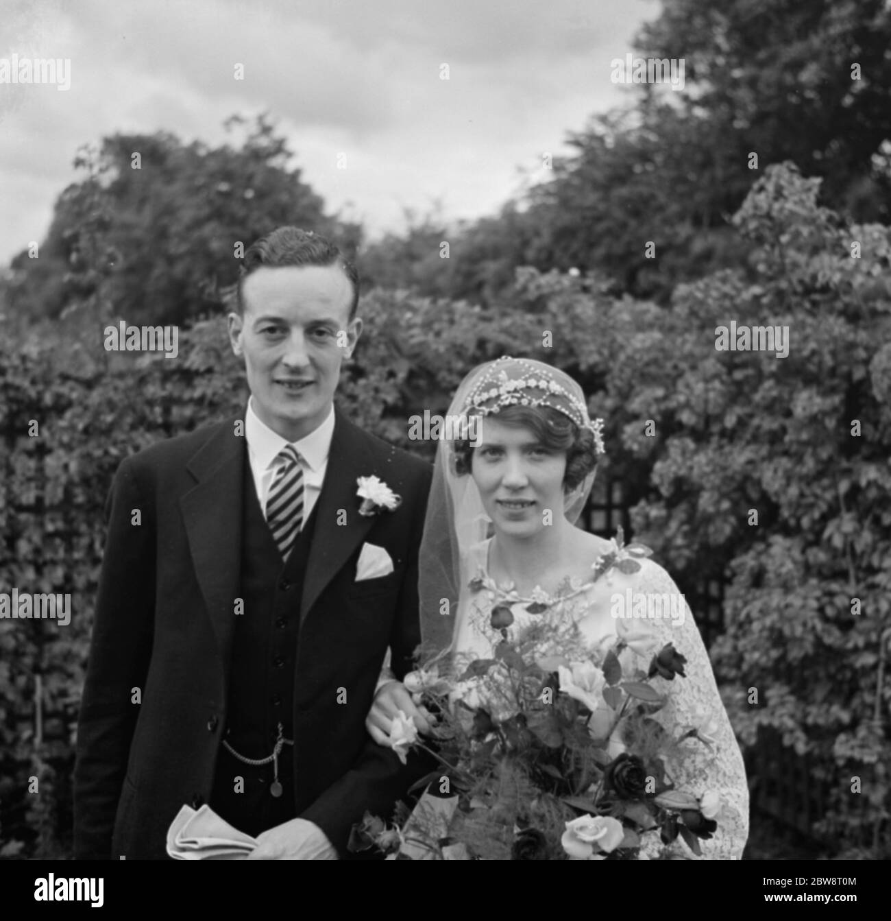 Historical black and white wedding hi-res stock photography and images ...