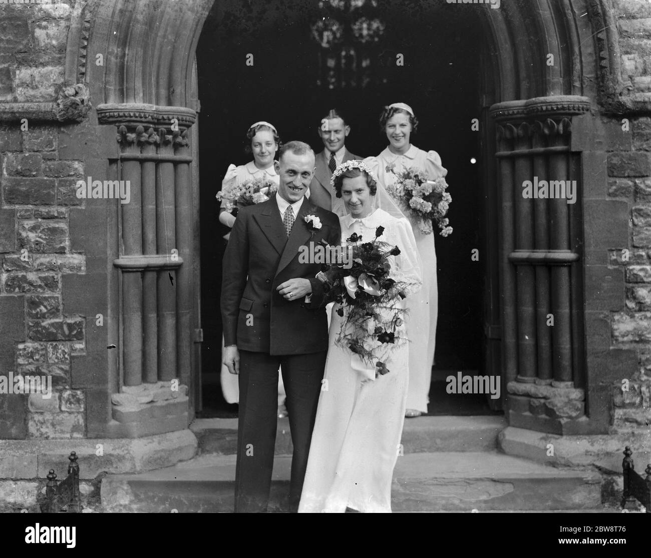 The wedding of the Fairchilds . A pose with the bridesmaids and best ...