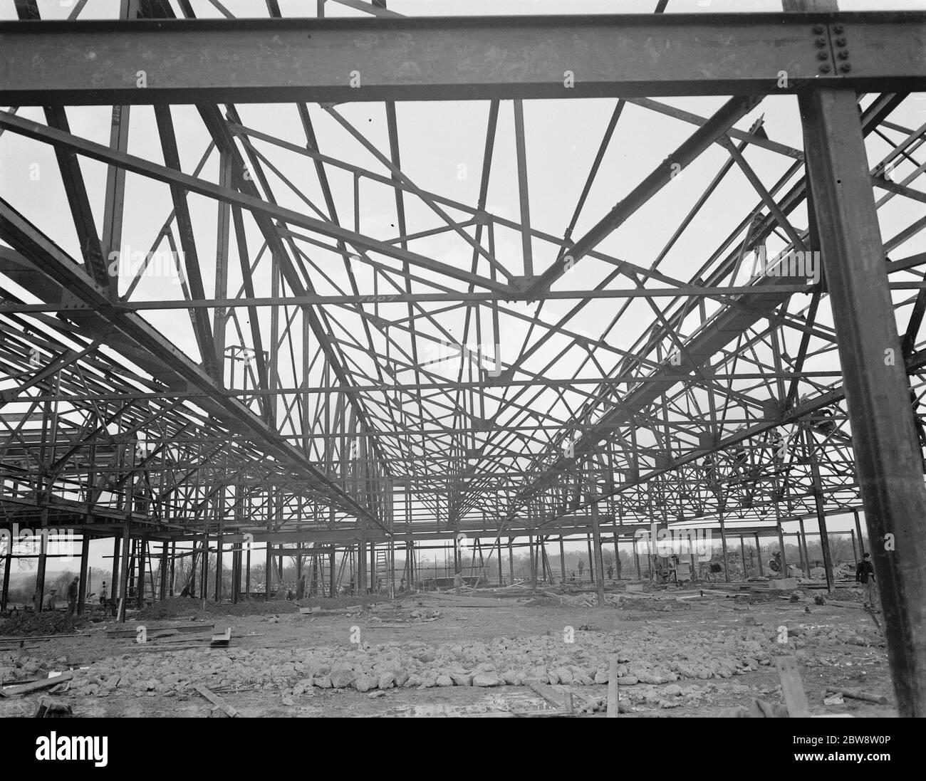 Building frame works Black and White Stock Photos & Images - Alamy