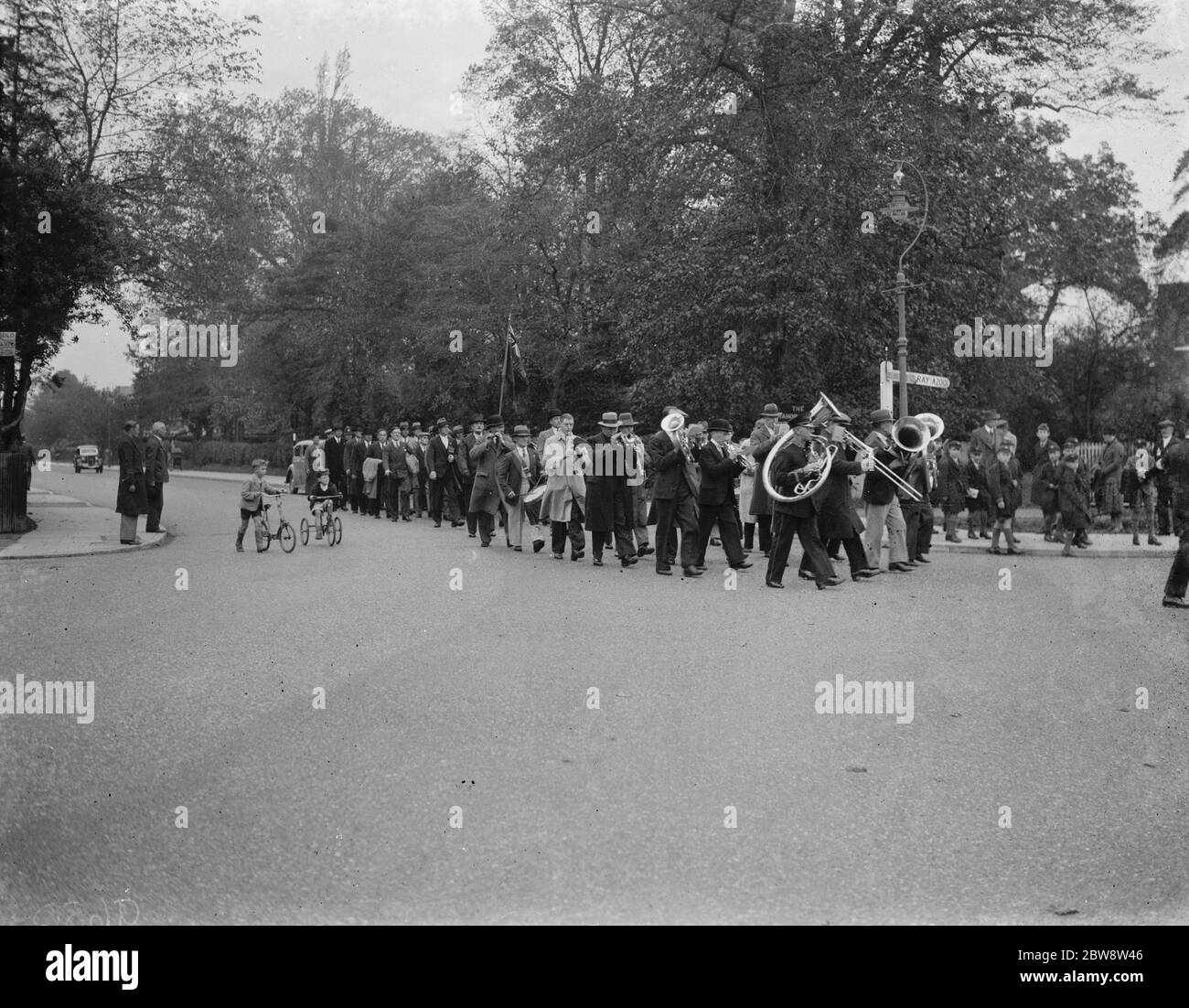 The British Legion Peace Service Procession in Blackfen , Kent . 1938 ...