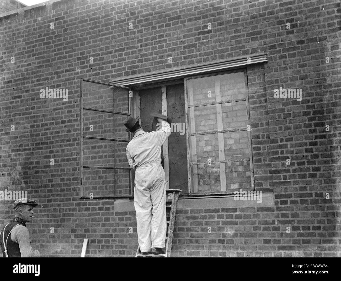 Police station window Black and White Stock Photos & Images - Alamy