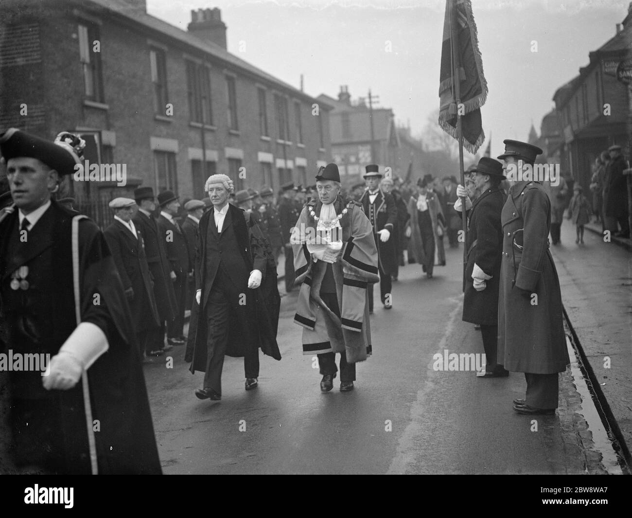 The Mayor ' s Sunday Procession in Erith , London . The Mayor of Erith ...