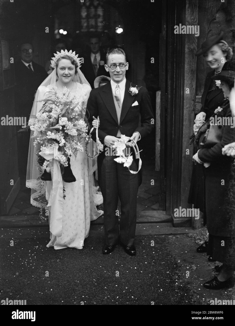 The wedding of Ronald Smallwood and Vera Mason . The bride and ...
