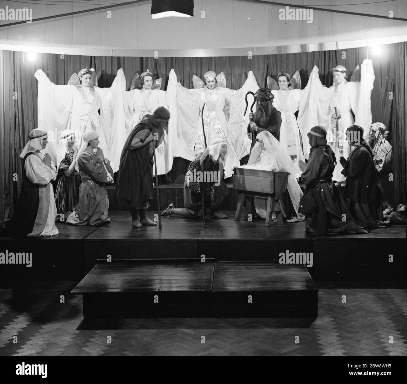 Nativity play at St Marys Home Stone . 1939 Stock Photo - Alamy