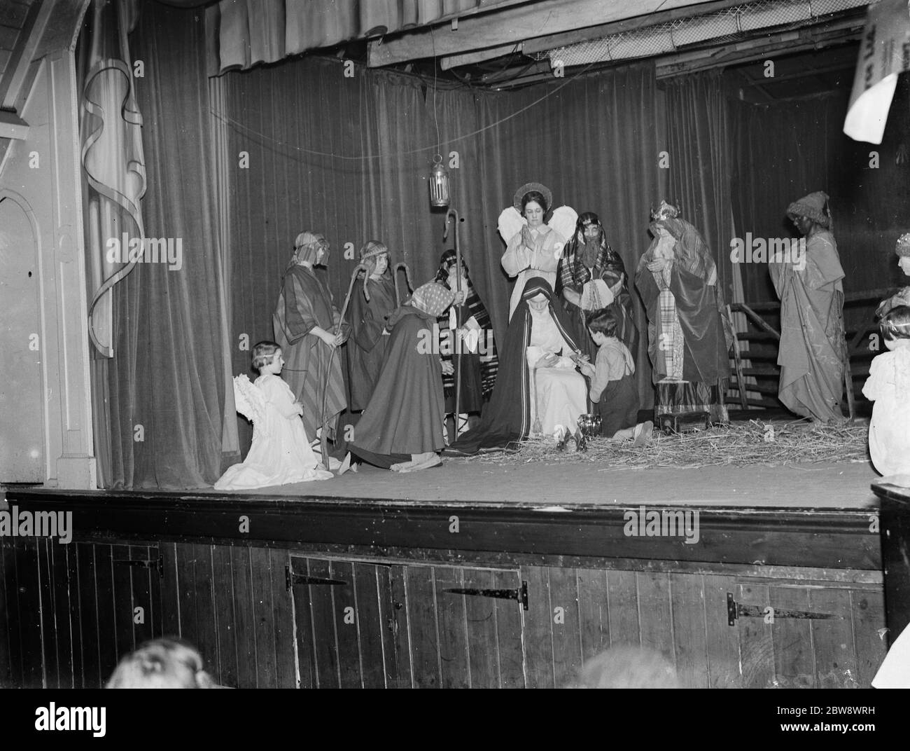 The Nativity Play at Chislehurst , Kent . 1937 Stock Photo - Alamy