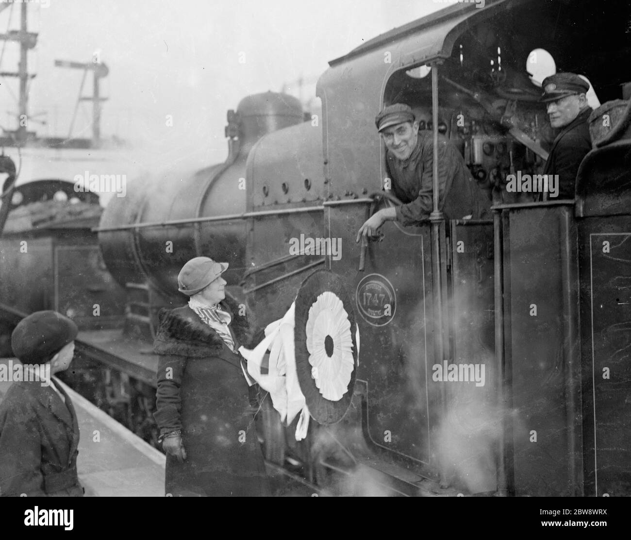 Steam engine drivers Black and White Stock Photos & Images - Alamy