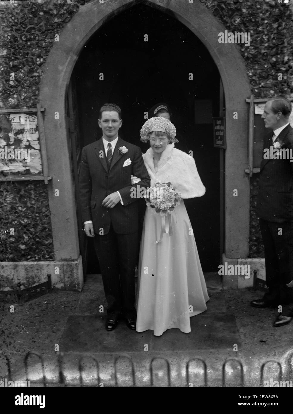 The wedding of Nice Henderson and Fogg Alistair . 1936 Stock Photo - Alamy