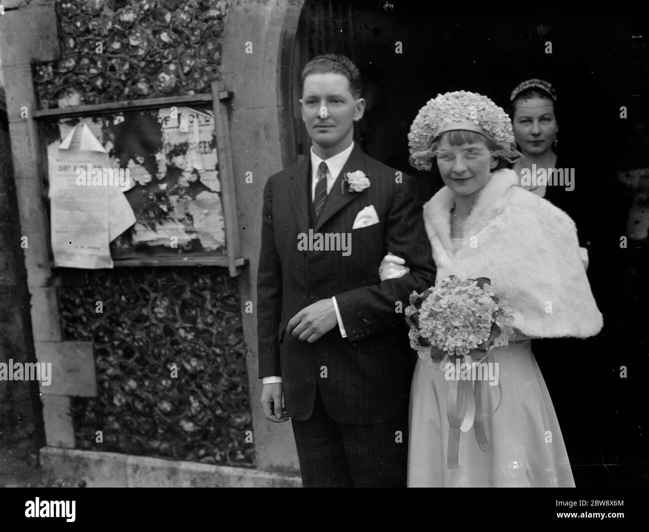 The wedding of Nice Henderson and Fogg Alistair . 1936 Stock Photo - Alamy