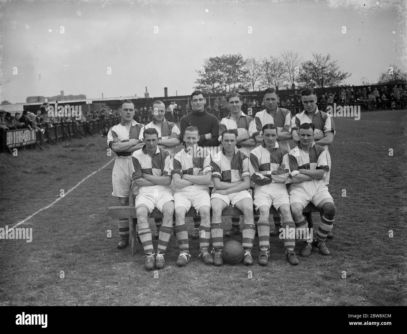 Erith and Belvedere football team . 1938 Stock Photo - Alamy