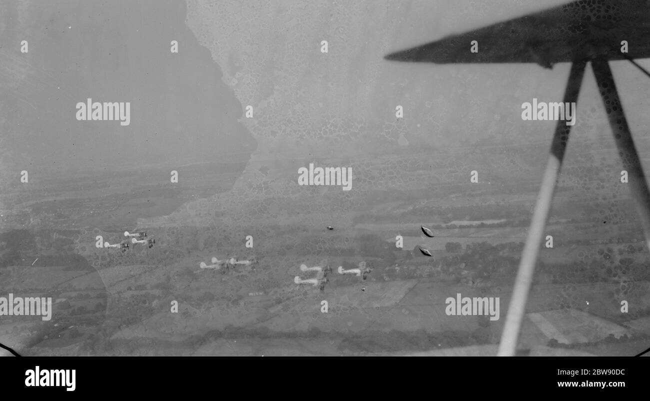 RAF Empire air day rehearsal , Biggin Hill , Kent . Pilots of 32 and 79 ...