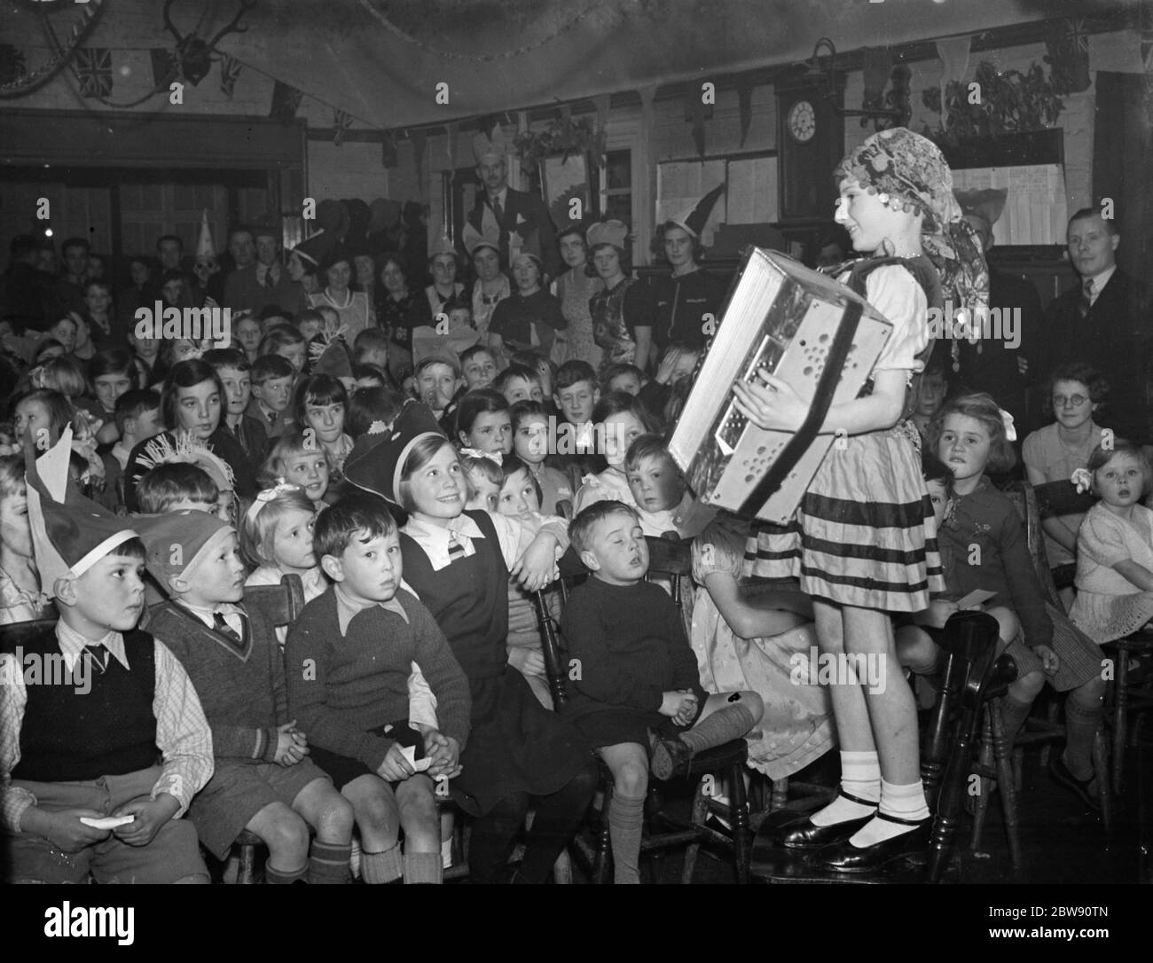 Pat Stoddart playing an accordion at the Chislehurst Conservative ...
