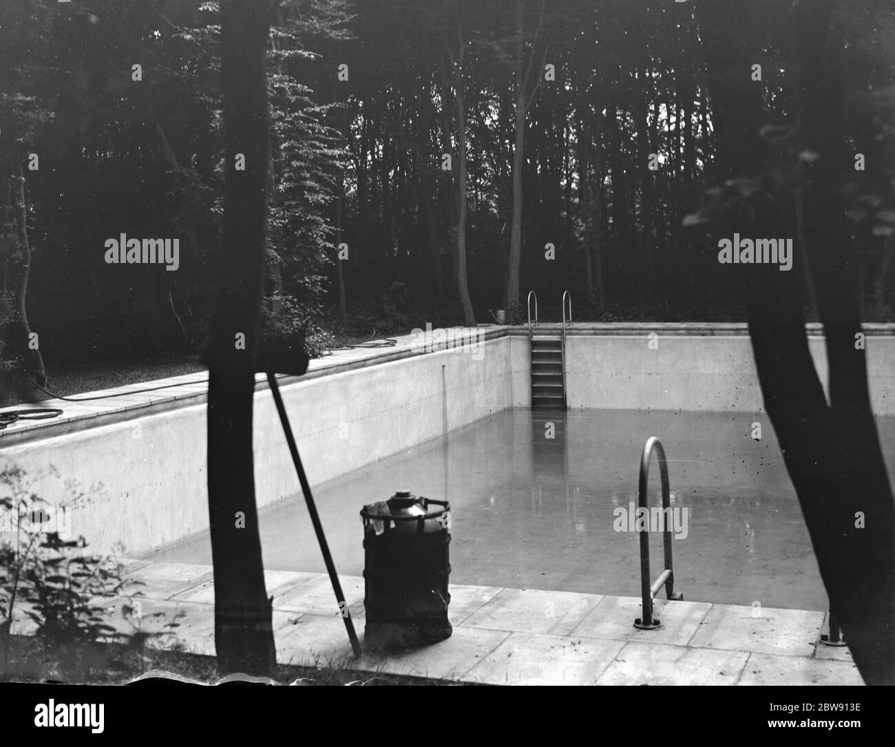 A private swimming pool in Dartford , Kent . 16 June 1937 Stock Photo ...