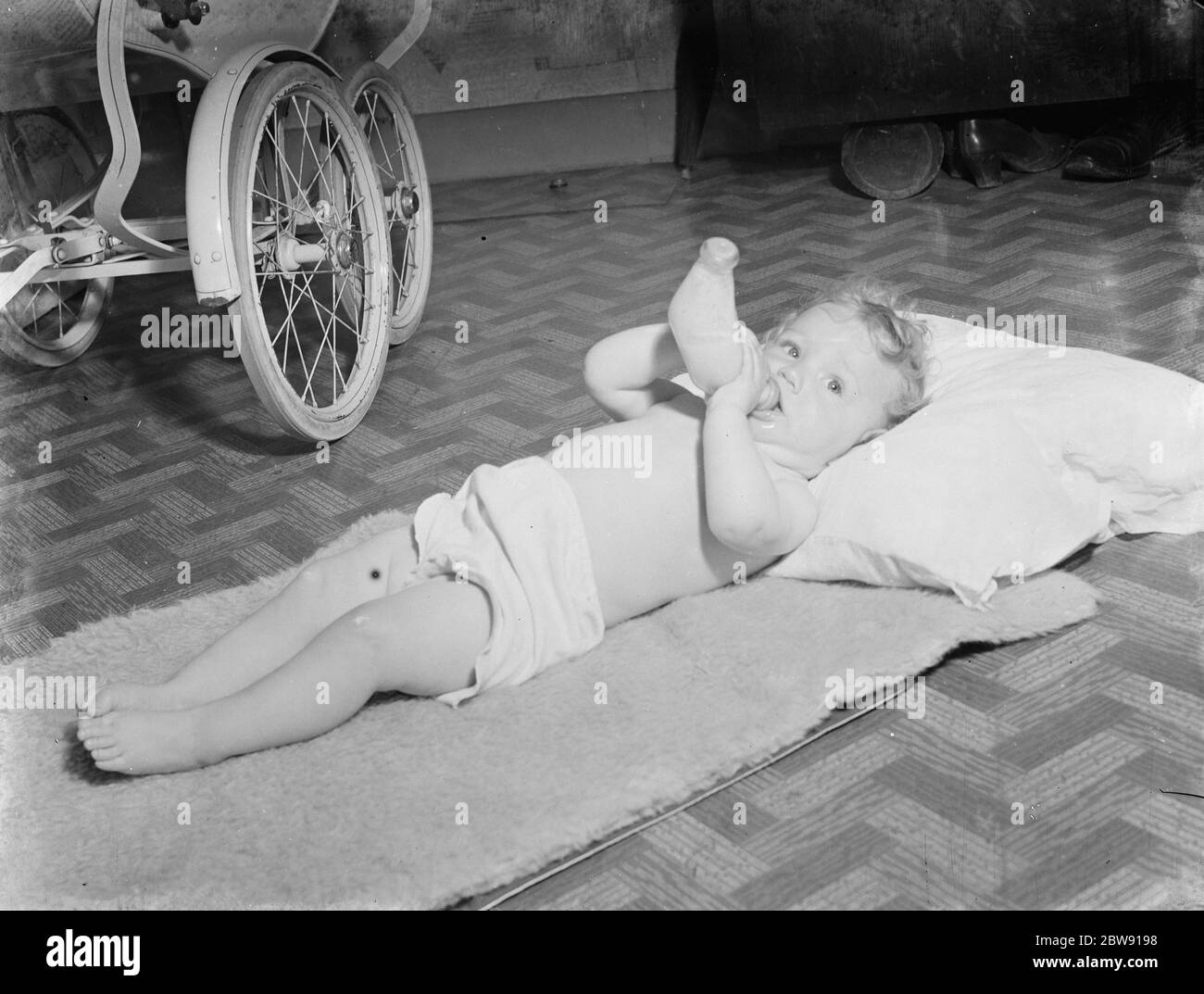 Baby Lee in advertising shots for Trufood . 1939 Stock Photo - Alamy