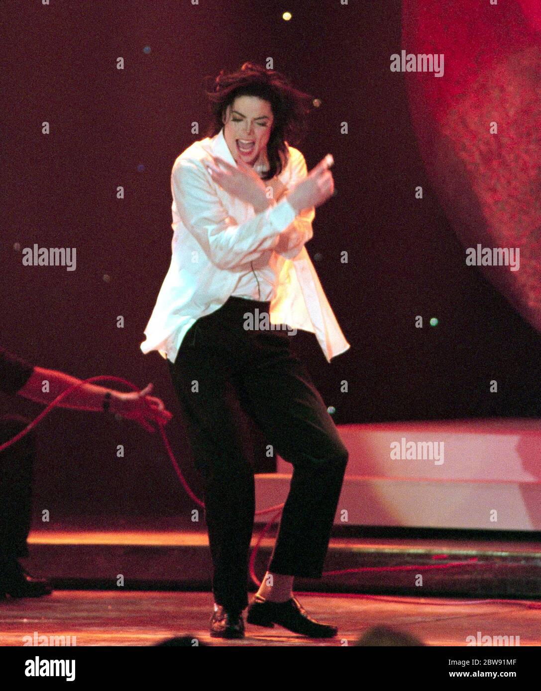 MONTE CARLO, MONACO. 24 May 1996: Pop superstar Michael Jackson at the ...