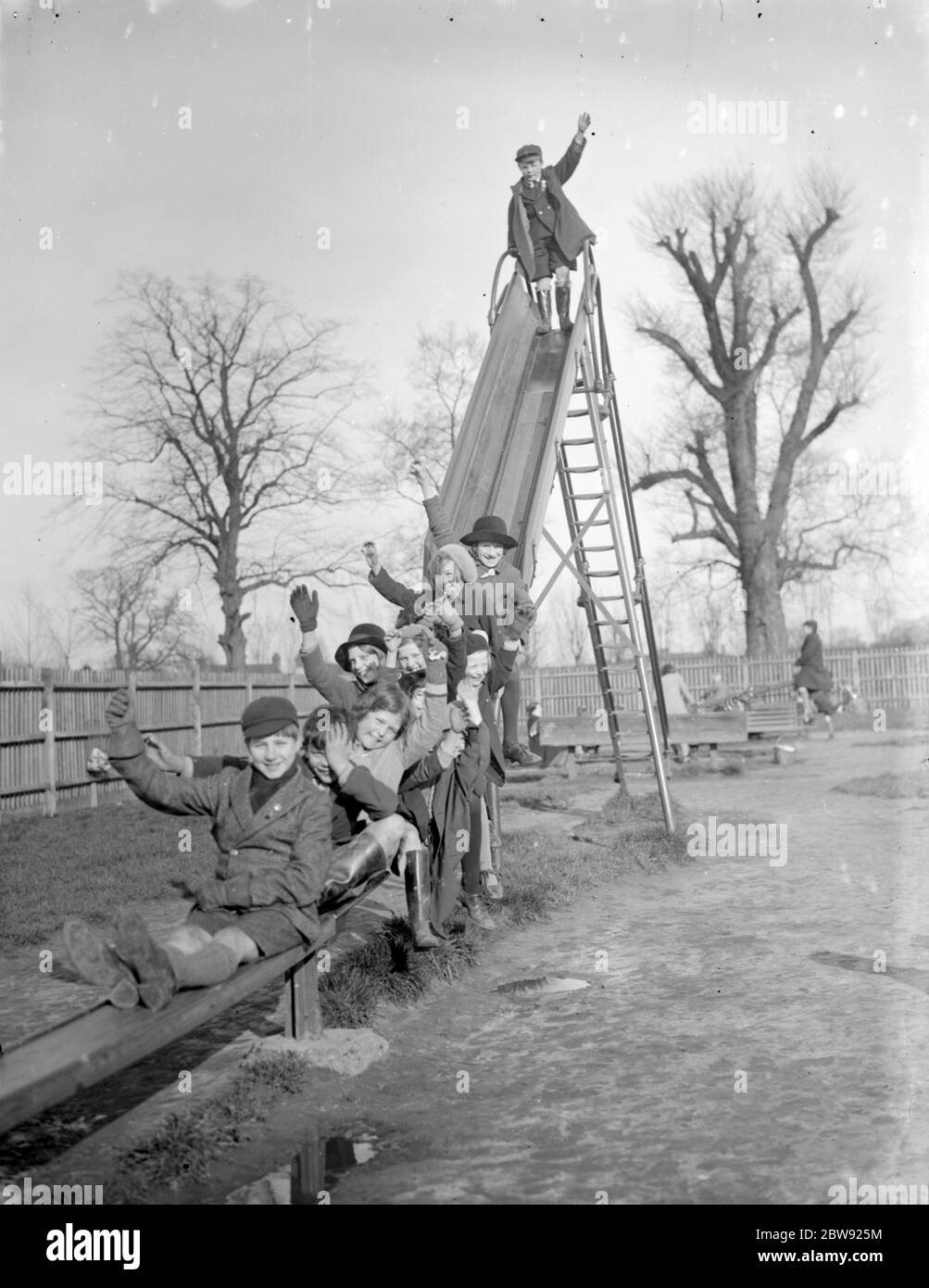 1930s children playground hi-res stock photography and images - Alamy