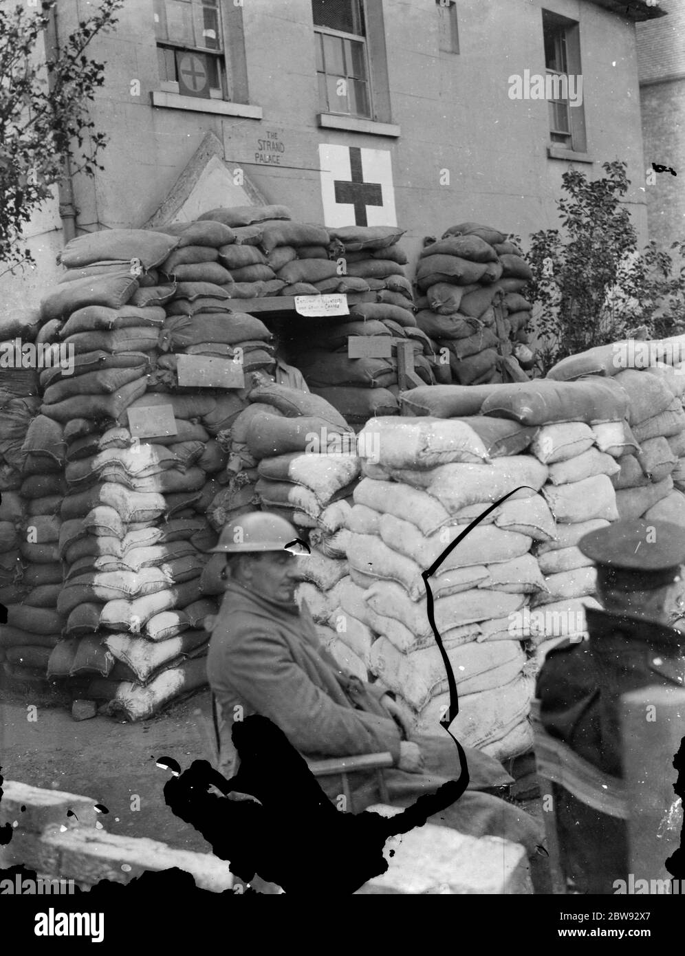 An Air Raid Precautions first aid post in Sidcup , Kent . The building ...