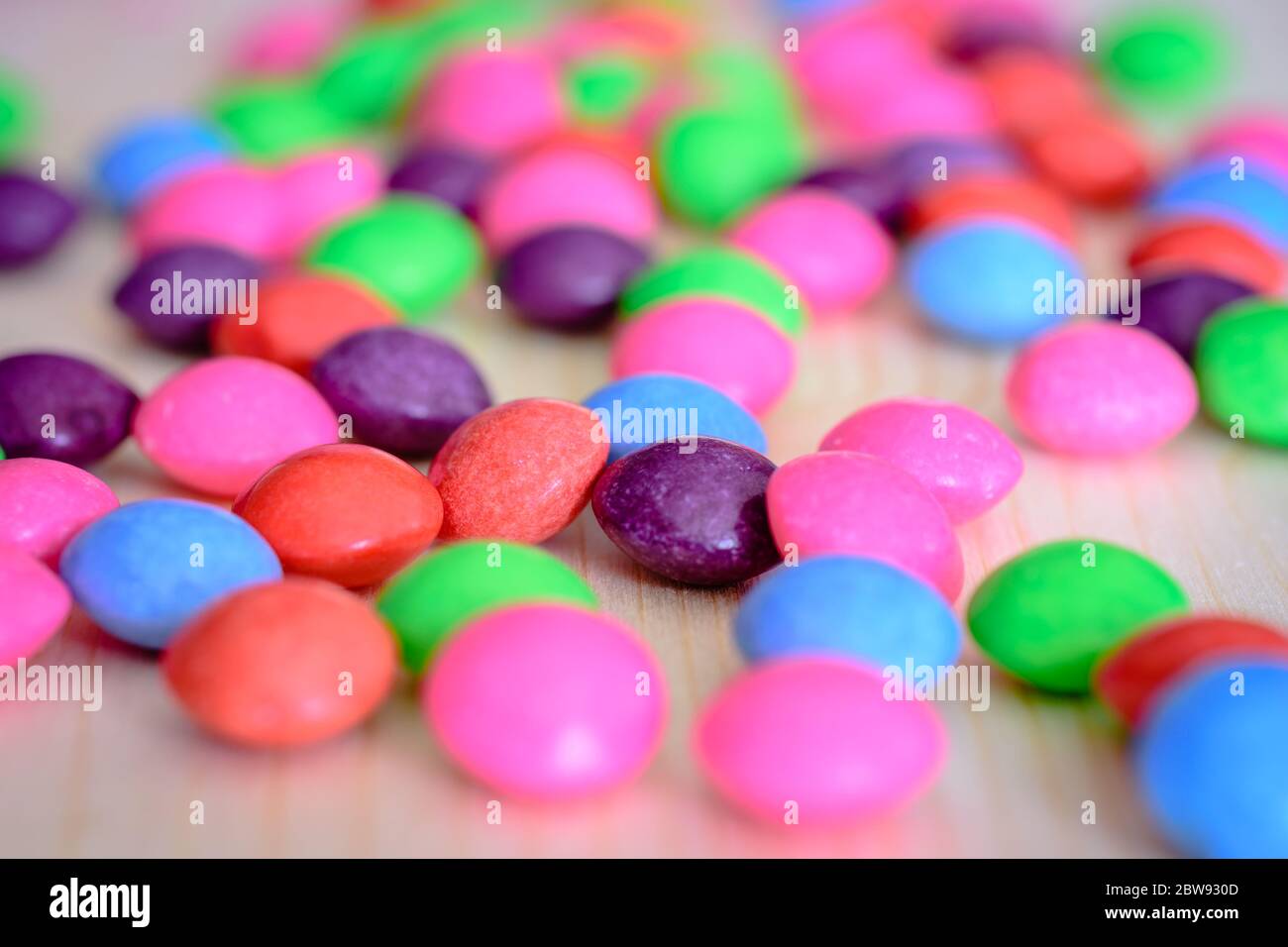Colorful variety of chewy sweet candies Stock Photo - Alamy