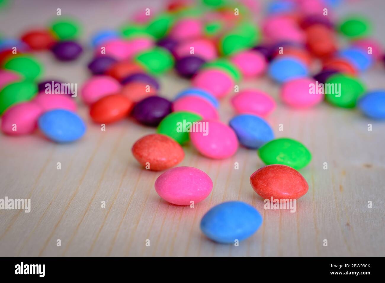 Colorful variety of chewy sweet candies Stock Photo - Alamy