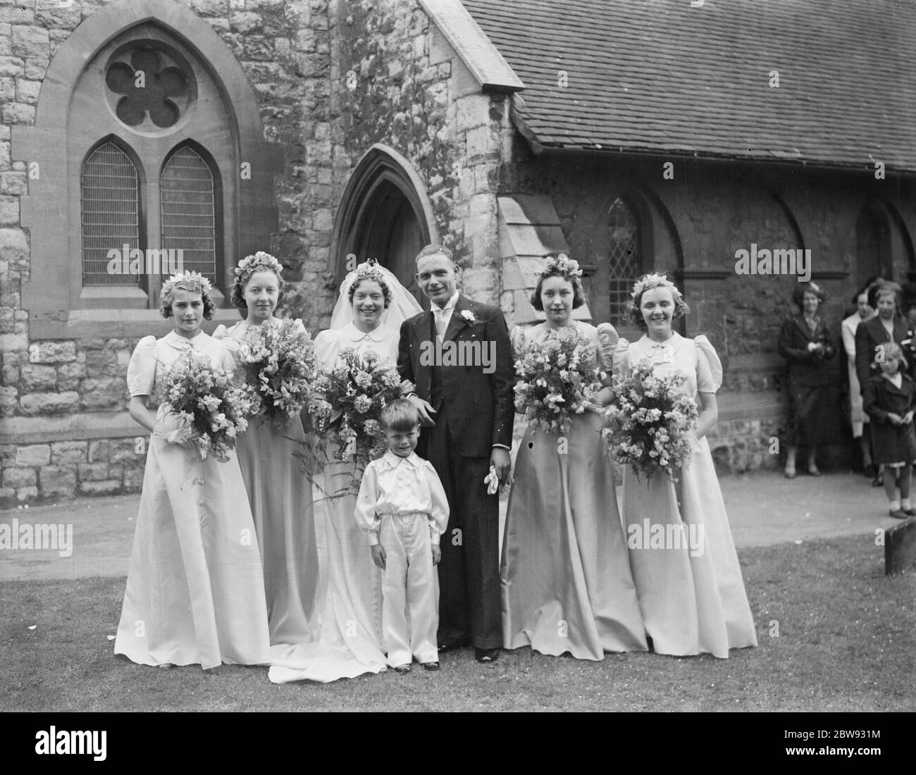 The wedding of Mr Albert Victor Phipps and Miss Ivy Florence Morgan in ...