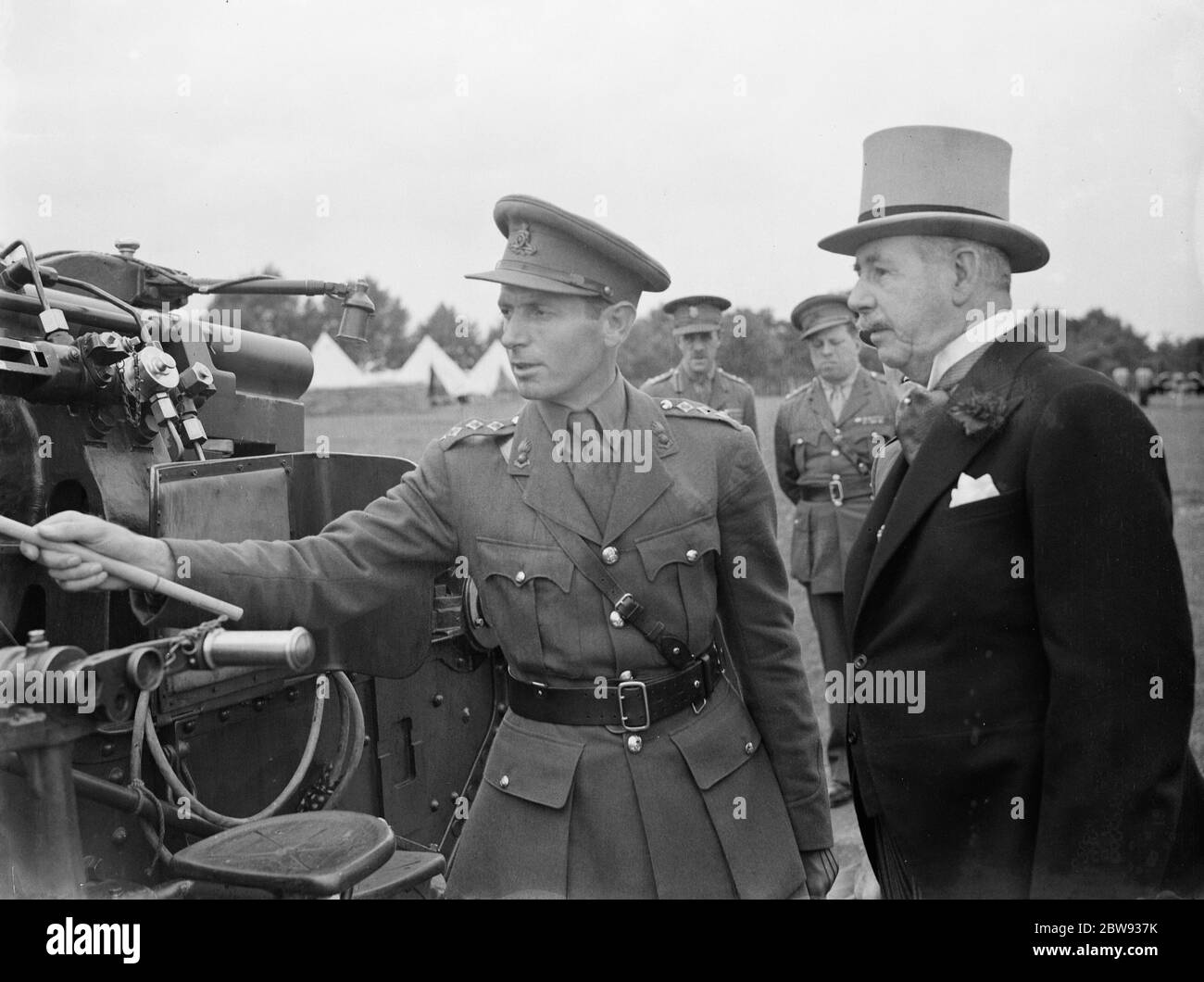 The Mayor of London , Sir Frank Bowater , and his son , Captain Ian ...