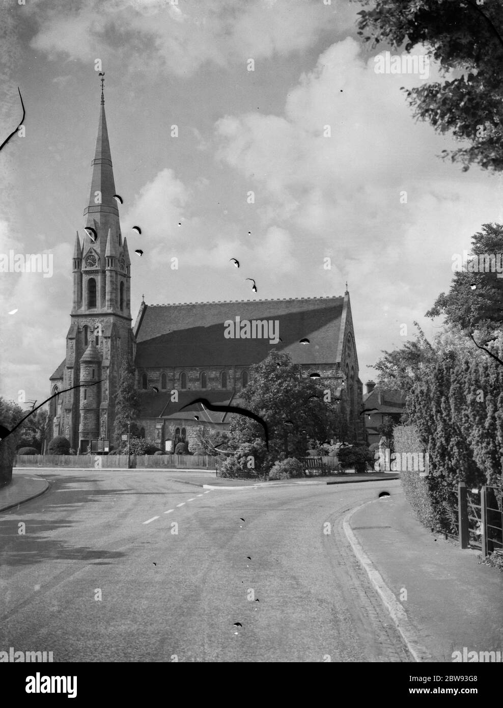 An exterior view of St John the Evangelist church in Bexley , London ...
