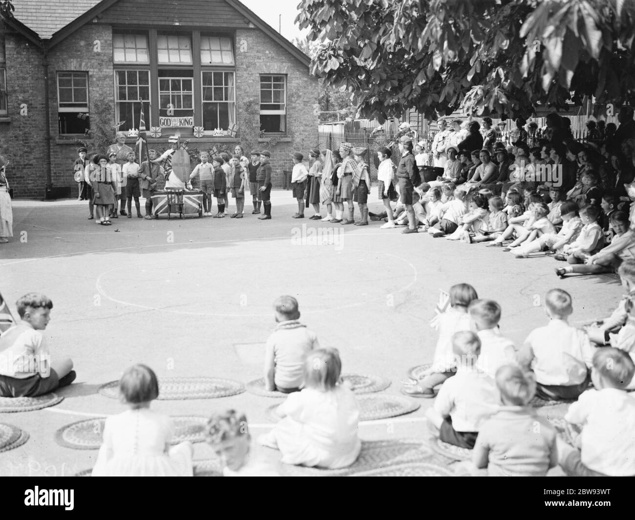 1930s school playground hi-res stock photography and images - Alamy