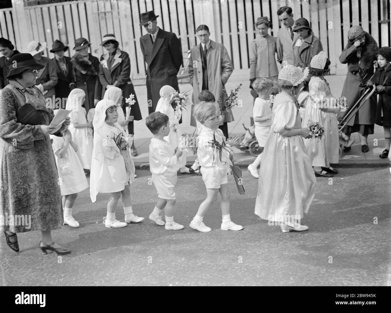 A Catholic Church procession in Welling , London . 1938 Stock Photo - Alamy