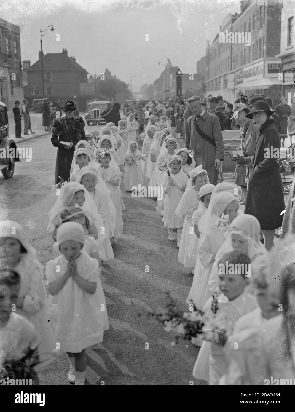 A Catholic Church procession in Welling , London . 1938 Stock Photo - Alamy
