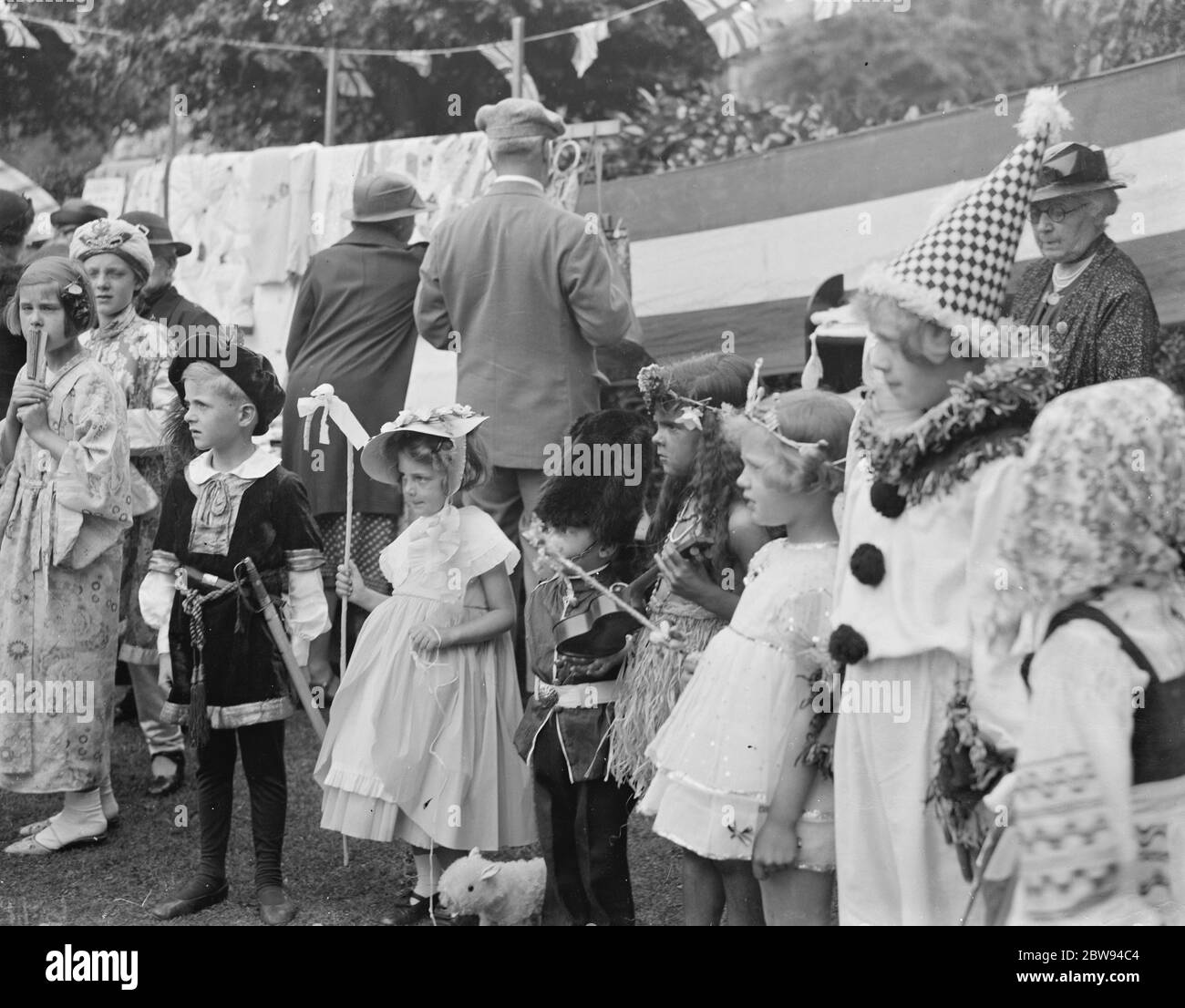 The Chislehurst fete in Kent . Children in fancy dress . 1937 Stock ...