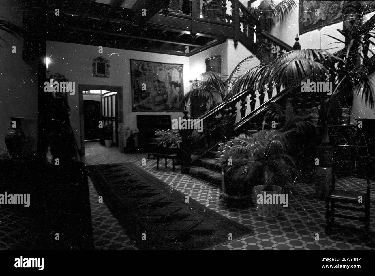The hall interior of the Wheeler house in Farningham , Kent . 1936 ...