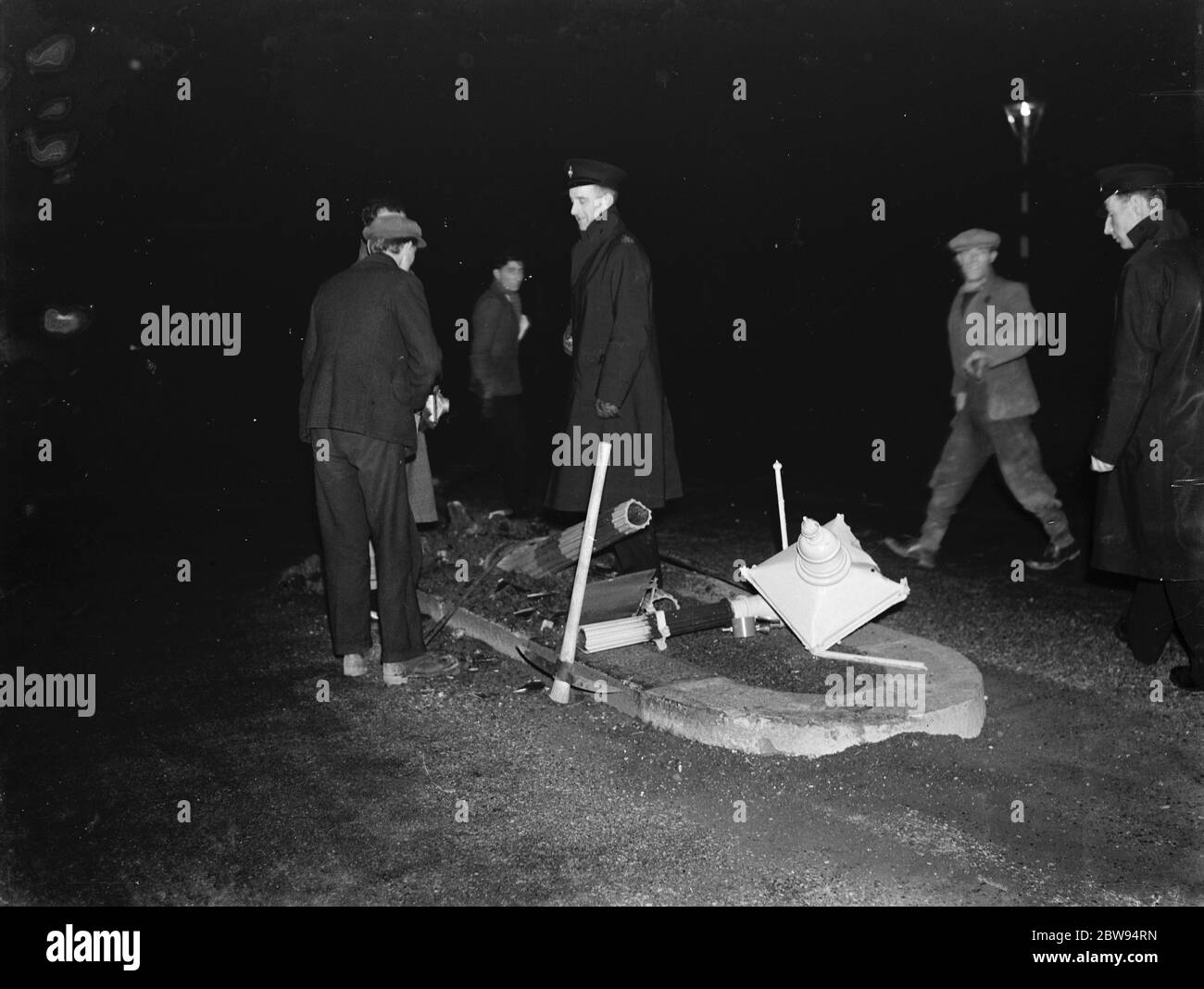 A crash at Crittalls Corner on the A20 in Sidcup , Kent . A post is ...