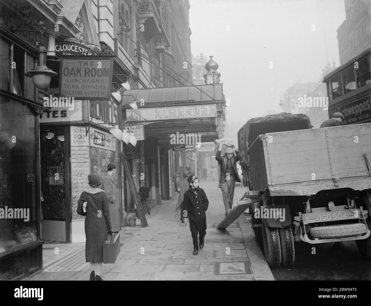 The demolition of Alhambra Theatre in the West End of London . 1936 ...