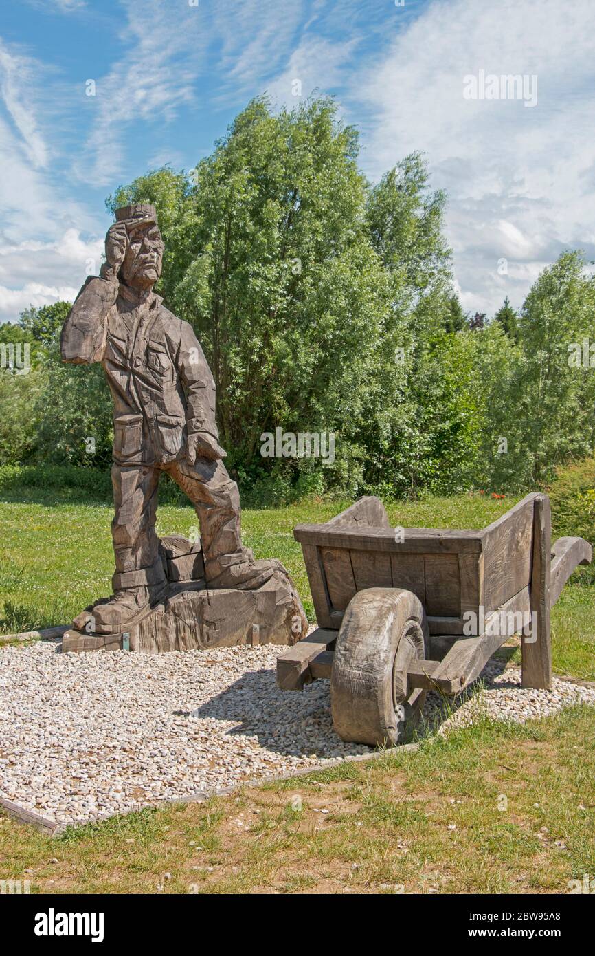 Ferdinand Cheval and his wheelbarrow, Palais ideal du facteur Cheval ...