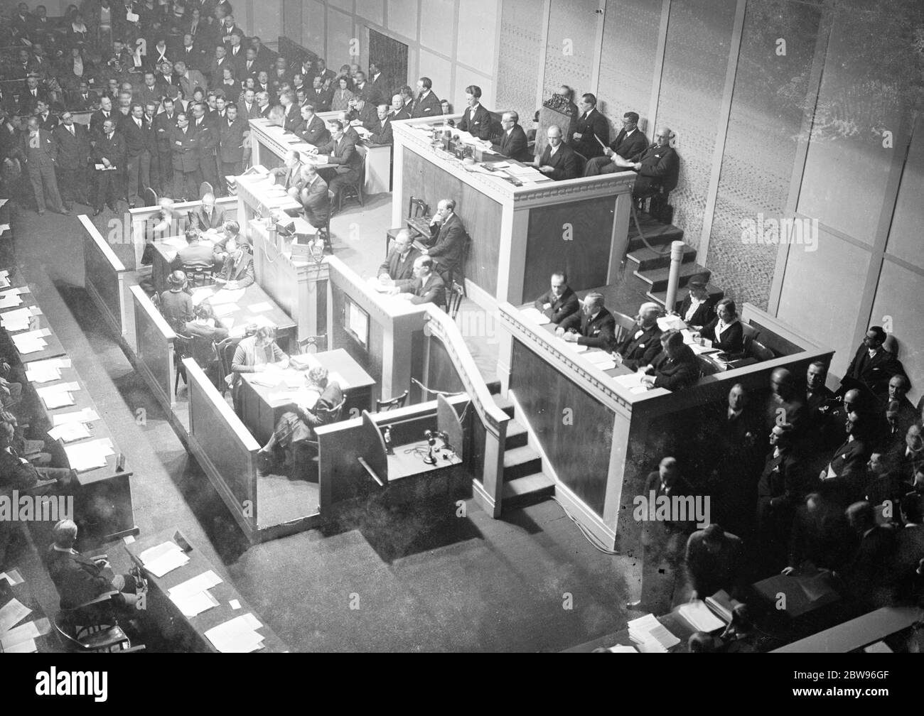 National Disarmament Conference at Geneva . 4 February 1932 Stock Photo ...