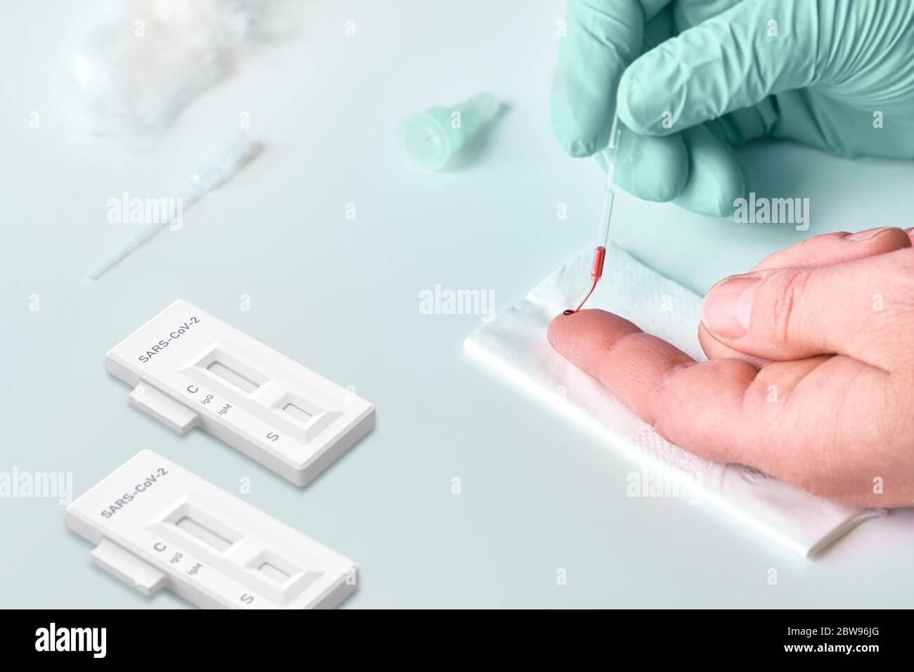 Rapid COVID-19 test for detection of specific antibodies IgM and IgG to ...