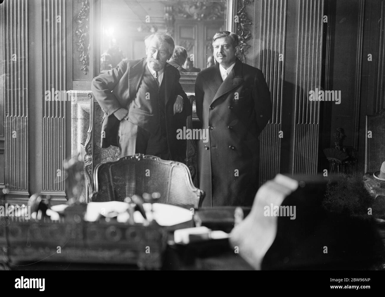 Mons Briand with Mons P Laval . 1932 Stock Photo - Alamy